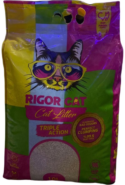 Woddy Rigor Cat Bentonit Kedi Kumu Bebek Pudra Kokulu 10L