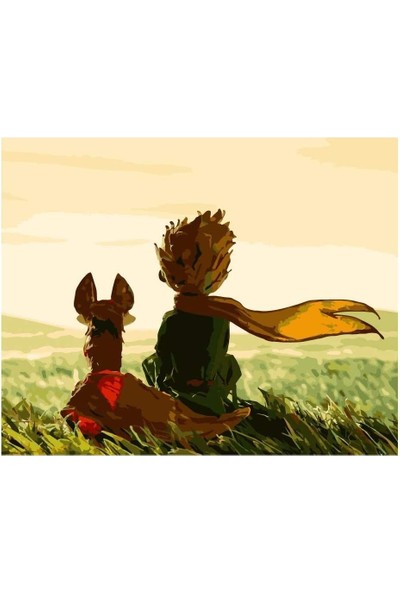 Hobi Tedarik Küçük Prens ve Kankası Çerçeveli 50X65 Sayılarla Boyama Hobi Seti