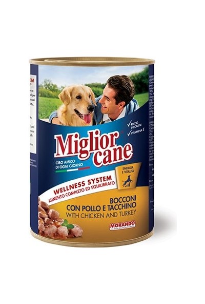 Miglior Tavuk ve Hindili Yetişkin Köpek Konservesi 405 gr Miglior Tavuk ve Hindili Yetişkin Köpek Konservesi 405 gr
