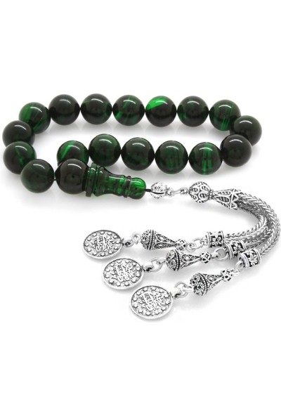 Nipora Kararmaz Metal Mecidiye Püsküllü Süzme Yeşil-Siyah Ateş Kehribar Efe Tesbih Nipora Kararmaz Metal Mecidiye Püsküllü Süzme Yeşil-Siyah Ateş Kehribar Efe Tesbih