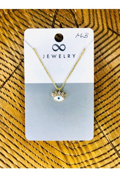 Açıkmeşe Zirkon Taş Göz Kolye