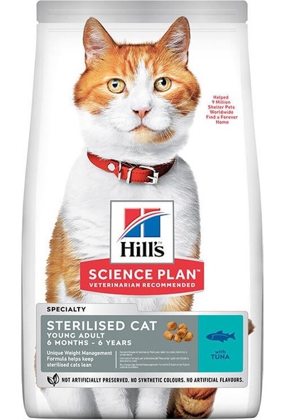 Hills Young Sterilised Ton Balıklı Kısırlaştırılmış Kedi Maması 3 kg Hills Young Sterilised Ton Balıklı Kısırlaştırılmış Kedi Maması 3 kg