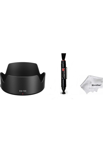 Canon 18-135 mm Is Usm Nano Lens Için EW-73D Parasoley + Lenspen + Microfiber Bez Canon 18-135 mm Is Usm Nano Lens Için EW-73D Parasoley + Lenspen + Microfiber Bez