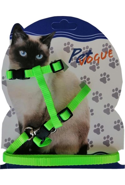 Markapet Kedi Göğüs Bel Tasma Takımı Medium Yeşil 20*32-120 cm Markapet Kedi Göğüs Bel Tasma Takımı Medium Yeşil 20*32-120 cm