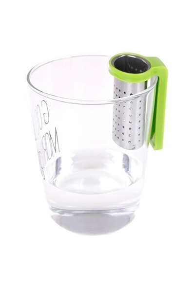 Kitchen Beauty Paslanamaz Çelik Çay Süzgeci Asılabilir Bitki Çayı Süzgeci
