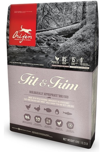Orijen Fit-Trim Tahılsız Kilo Kontrolü Için Diyet Köpek Maması 11,4 kg Orijen Fit-Trim Tahılsız Kilo Kontrolü Için Diyet Köpek Maması 11,4 kg
