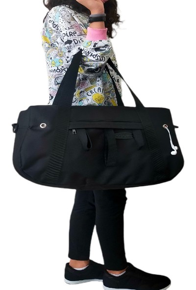 Spor Seyehat Çantası Siyah