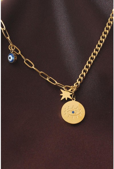Erbilden Erb Çelik Göz Imameli Zincir Kolye Erbilden Erb Çelik Göz Imameli Zincir Kolye