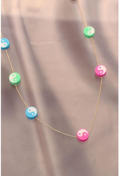 Erbilden Erb Renkli Ying Yang Fimo Kolye