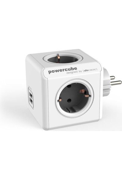 Pratigo Power Cube 4'lü + 2 USB Port Priz Çoklayıcı (Yurt Dışından) Pratigo Power Cube 4'lü + 2 USB Port Priz Çoklayıcı (Yurt Dışından)