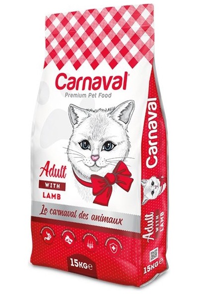 Carnaval Premium Cat Adult Lamb&rice Adult Kuzu Etli Yetişkin Kedi Maması 15 kg Carnaval Premium Cat Adult Lamb&rice Adult Kuzu Etli Yetişkin Kedi Maması 15 kg