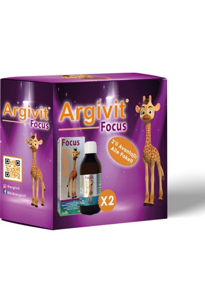 Argivit Focus Avantajlı Aile Paketi ( 2 Adet 150 ml ) Argivit Focus Avantajlı Aile Paketi ( 2 Adet 150 ml )