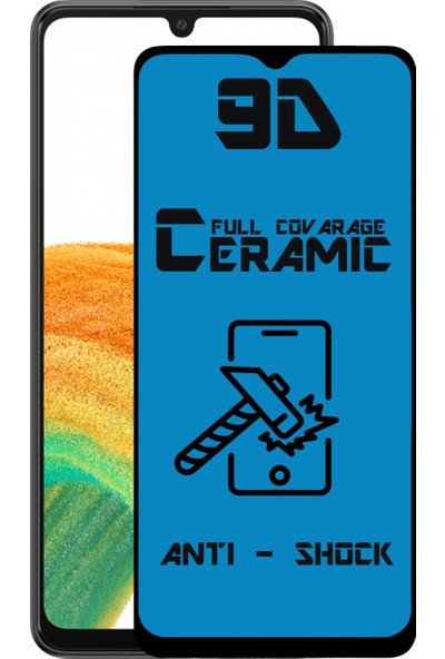 Case World Samsung Galaxy A33 Tam Kaplayan Seramik Nano Esnek Ekran Koruyucu Cam