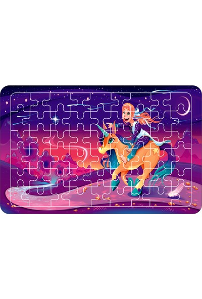 Baskımarketim Unicorn ve Sevimli Kız 54 Parça Ahşap Puzzle Çocuk Yapboz Baskımarketim Unicorn ve Sevimli Kız 54 Parça Ahşap Puzzle Çocuk Yapboz