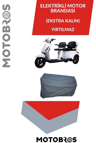 Motobros Volta Vm4 + 1500W 3 Tekerlekli 2 Kişilik Elektrikli Motosiklet Motor Koruma Brandası Motobros Volta Vm4 + 1500W 3 Tekerlekli 2 Kişilik Elektrikli Motosiklet Motor Koruma Brandası