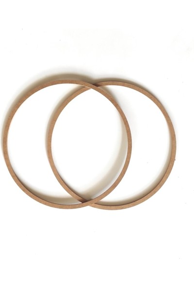 Dekolobi 2'li 50 cm Mdf Halka Vidasız Makrome Kasnak Dekolobi 2'li 50 cm Mdf Halka Vidasız Makrome Kasnak