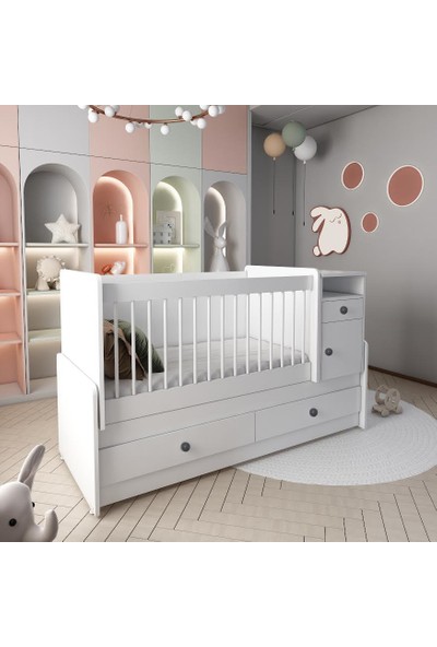 Afilli Sofia Büyüyebilen ve Sallanır Beşik Mdf