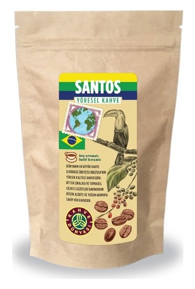 Kahve Dünyası Santos Yöresel Filtre Kahve 200 gr Chemex Kahve Dünyası Santos Yöresel Filtre Kahve 200 gr Chemex