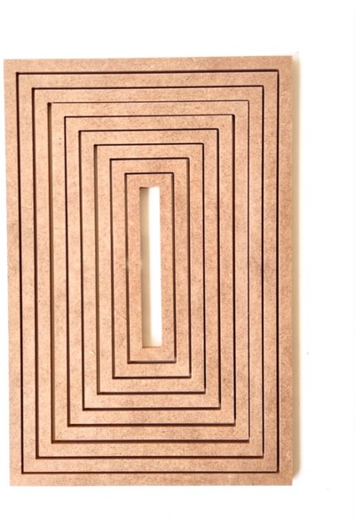 Dekolobi 9'lu Dikdörtgen Vidasız Kasnak / Makrome Kasnağı /düş Kapanı Dekolobi 9'lu Dikdörtgen Vidasız Kasnak / Makrome Kasnağı /düş Kapanı