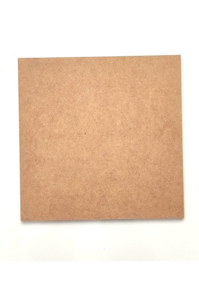 Dekolobi Boyanabilir Çok Amaçlı 33*33 cm Kare Levha Supla Ham Mdf 6 mm
