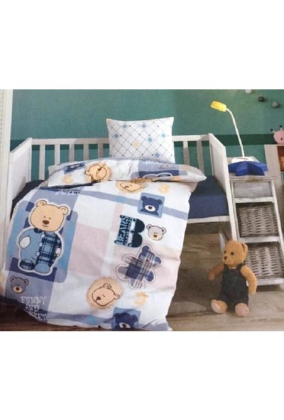 Casilda Home Bebek Nevresim Takımı %100 Pamuklu Ayıcık