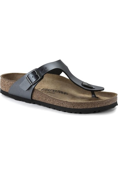 Birkenstock Gizeh 1021428 Metallic Black Yeni Siyah Kadın Terlik