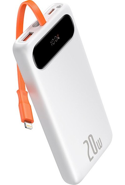 Baseus 20W Dijital LED 20000MAH Powerbank Hızlı Şarj Lightning Kablolu Baseus 20W Dijital LED 20000MAH Powerbank Hızlı Şarj Lightning Kablolu