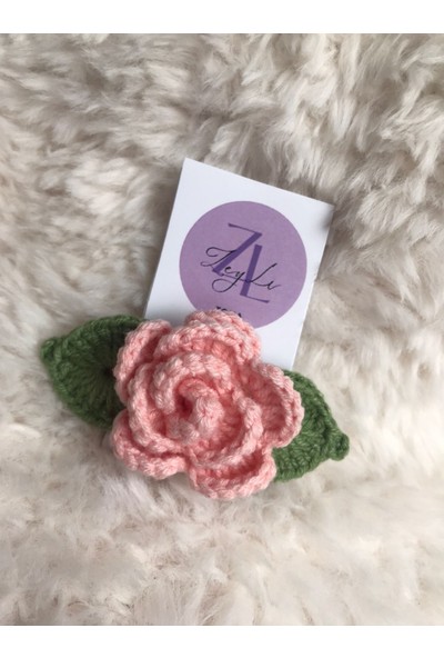 Zeyli Toka El Yapımı Örgü Büyük Tekli Gül Otomatik Klips Toka 281150 Zeyli Toka El Yapımı Örgü Büyük Tekli Gül Otomatik Klips Toka 281150