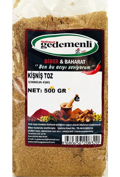 Kişniş Toz 500 gr