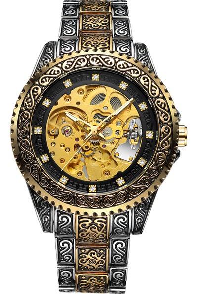 Forsınıng Otomatik Erkek Saati TM378G Gold-Black
