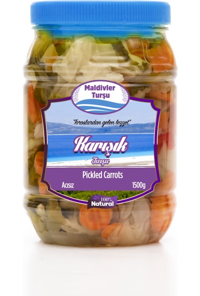 Maldivler Turşu Karışık Turşu 1,5 kg Maldivler Turşu Karışık Turşu 1,5 kg