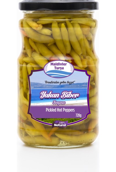 Maldivler Turşu Yakan Biber Turşusu 720 gr Maldivler Turşu Yakan Biber Turşusu 720 gr