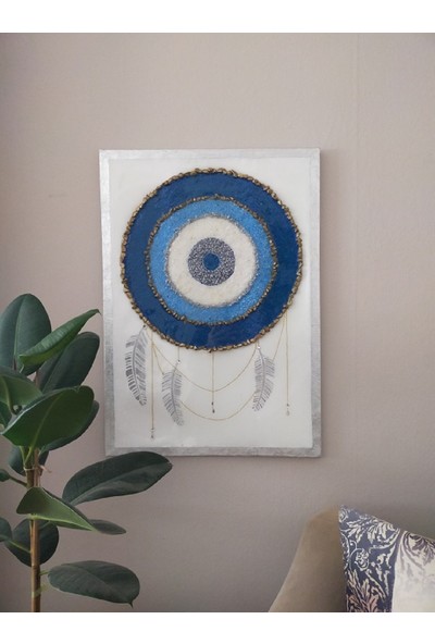 Nazar Boncuğu Epoksi Tablo Nazar Boncuğu Epoksi Tablo