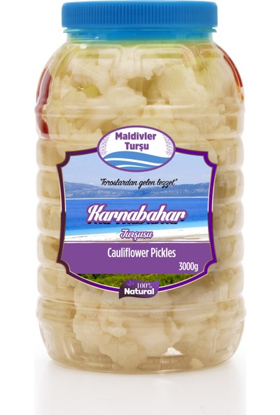 Maldivler Turşu Karnabahar Turşusu 3 kg Maldivler Turşu Karnabahar Turşusu 3 kg