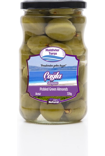 Maldivler Turşu Çağla Badem Turşusu 720 gr Maldivler Turşu Çağla Badem Turşusu 720 gr