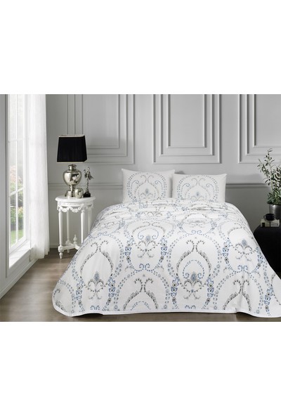 Taç Altessa Mavi Tek Kişilik Emprime Pike Takımı Taç Altessa Mavi Tek Kişilik Emprime Pike Takımı