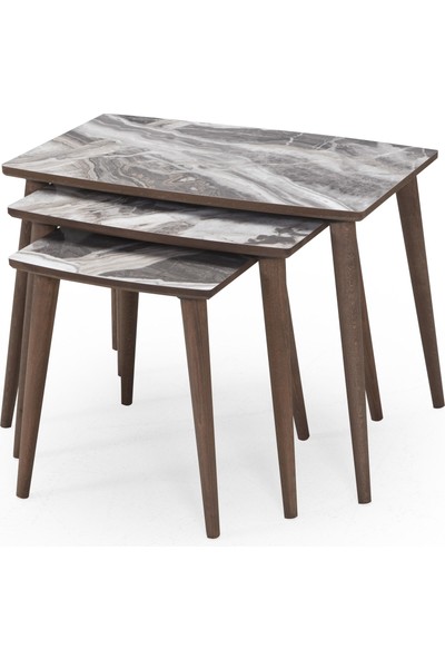 Mdf Zigon Sehpa Siyah Mermer