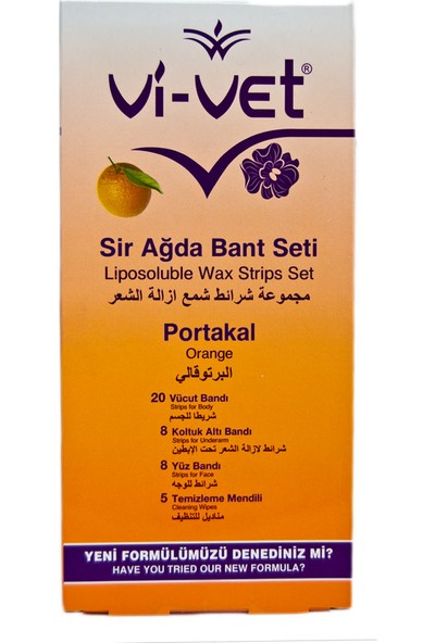 Vi-Vet Ağda Bandı Vücut 41lı Portakal Vi-Vet Ağda Bandı Vücut 41lı Portakal