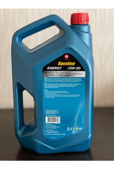 Texaco Havoline Energy Sae 5W-30 Sentetik 5 Lt Partekülsüz ( Üretim Yılı: 2022 ) Texaco Havoline Energy Sae 5W-30 Sentetik 5 Lt Partekülsüz ( Üretim Yılı: 2022 )