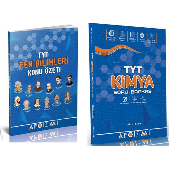 Apotemi Yayınları TYT Fen Bilimleri Konu Özeti & TYT Soru Kitabı Apotemi Yayınları TYT Fen Bilimleri Konu Özeti & TYT Soru Kitabı