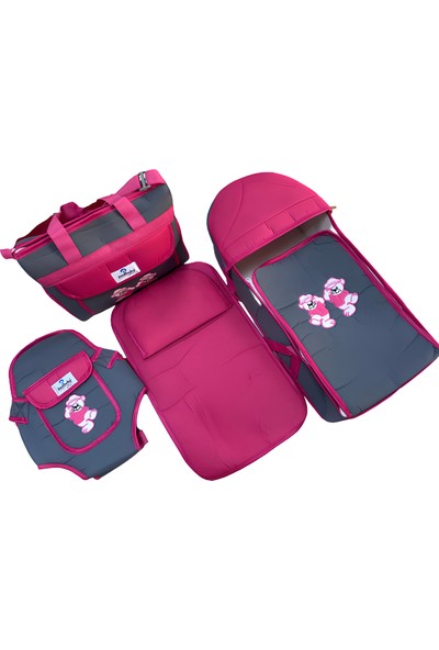 Anne Bebek 4 Lü Taşıma Kanguru Portbebe Çanta Alt Açma Seti