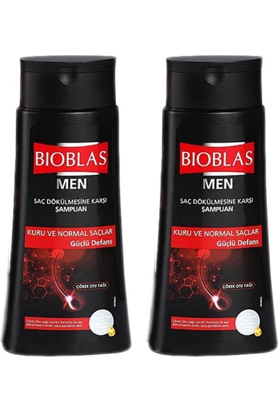 Bioblas Men Kuru ve Normal Saçlar Için 400 ml 1+1 Bioblas Men Kuru ve Normal Saçlar Için 400 ml 1+1