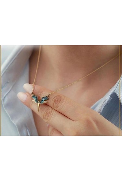 Madalyon Bijuteri Gümüş Kolye