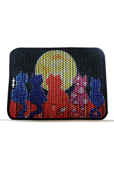 Willypet Elekli Kedi Paspası Dijital Baskılı 60X45 Willypet Elekli Kedi Paspası Dijital Baskılı 60X45