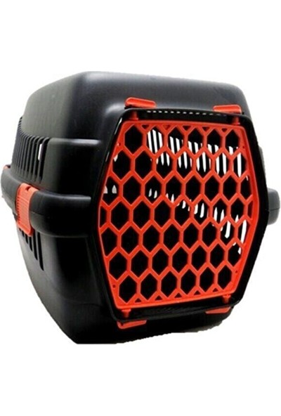 Şenyayla Kedi Köpek Taşıma (Box) Siyah Turuncu