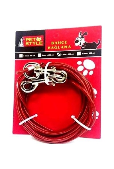 Pet Style Köpek Bahçe Bağlama Halatı 5MM*300 cm