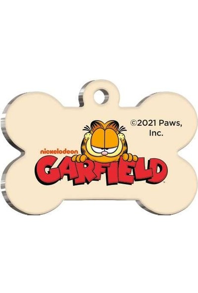 The Passage Garfield Kemik Şekilli Kedi ve Köpek Künyesi