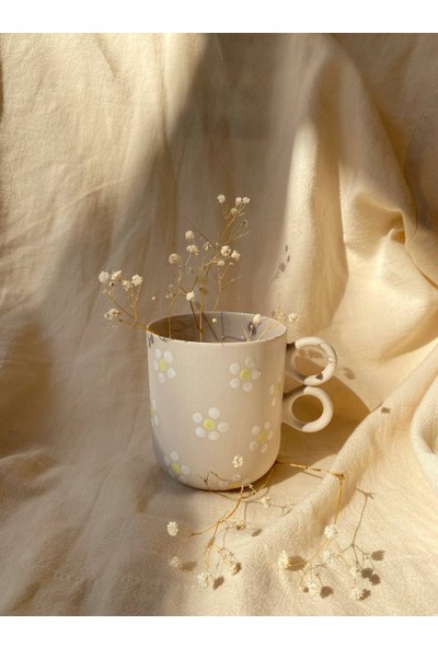 Vizon Papatyalı Porselen Bardak