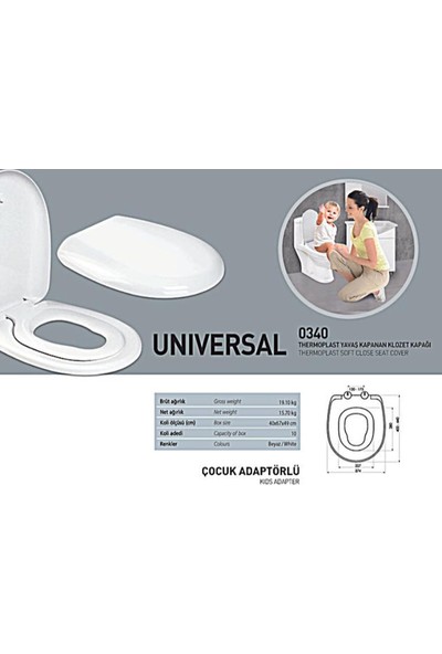 Klozet Kapağı Nkp Unıversal Çocuk Adaptörlü