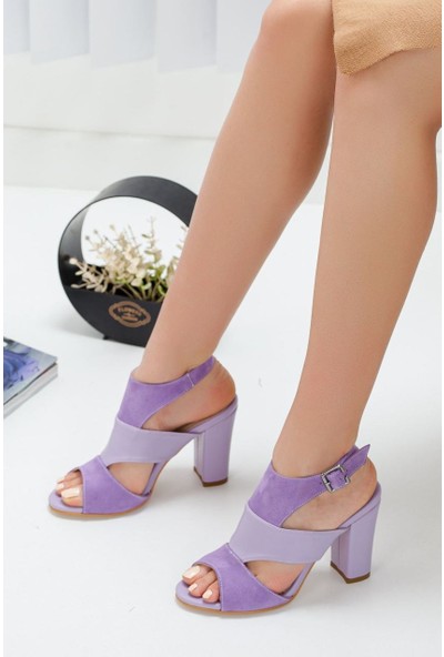 Hayalimdeki Ayakkabı Cassie Topuklu Lila Cilt-Süet Ayakkabı 38 Hayalimdeki Ayakkabı Cassie Topuklu Lila Cilt-Süet Ayakkabı 38
